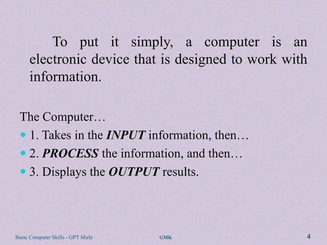 Basic_Computer_Skills, A_seminar_by_Mohan_Kumar_G_Lecturer | PDF