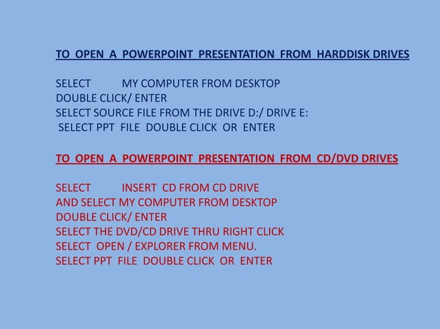 Basic computer steps | PPT