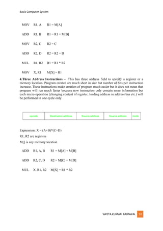 Basic computer system | PDF | Data Storage and Warehousing | Computing