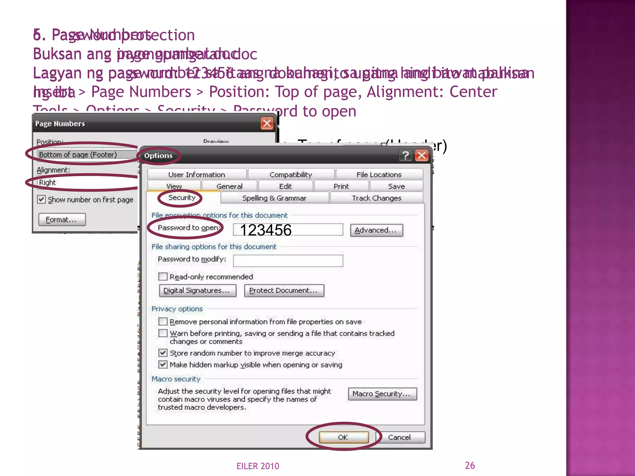 Batayang pagsasanay sa paggamit ng Microsoft Word | PPTX