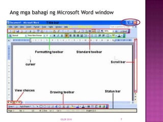 Batayang pagsasanay sa paggamit ng Microsoft Word | PPTX