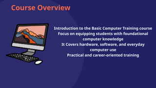 Basic Computer Training in Kolkata - Learn MS Office, Internet & More | PPT