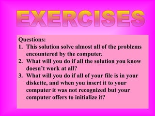 Basic computer troubleshooting | PPSX