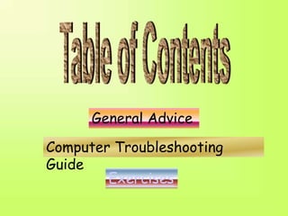 Basic computer troubleshooting | PPSX