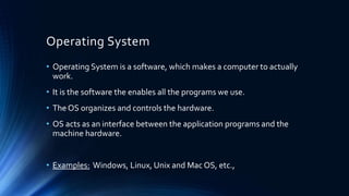 Basic Computing: Lesson 2 - Computer Software | Ppt