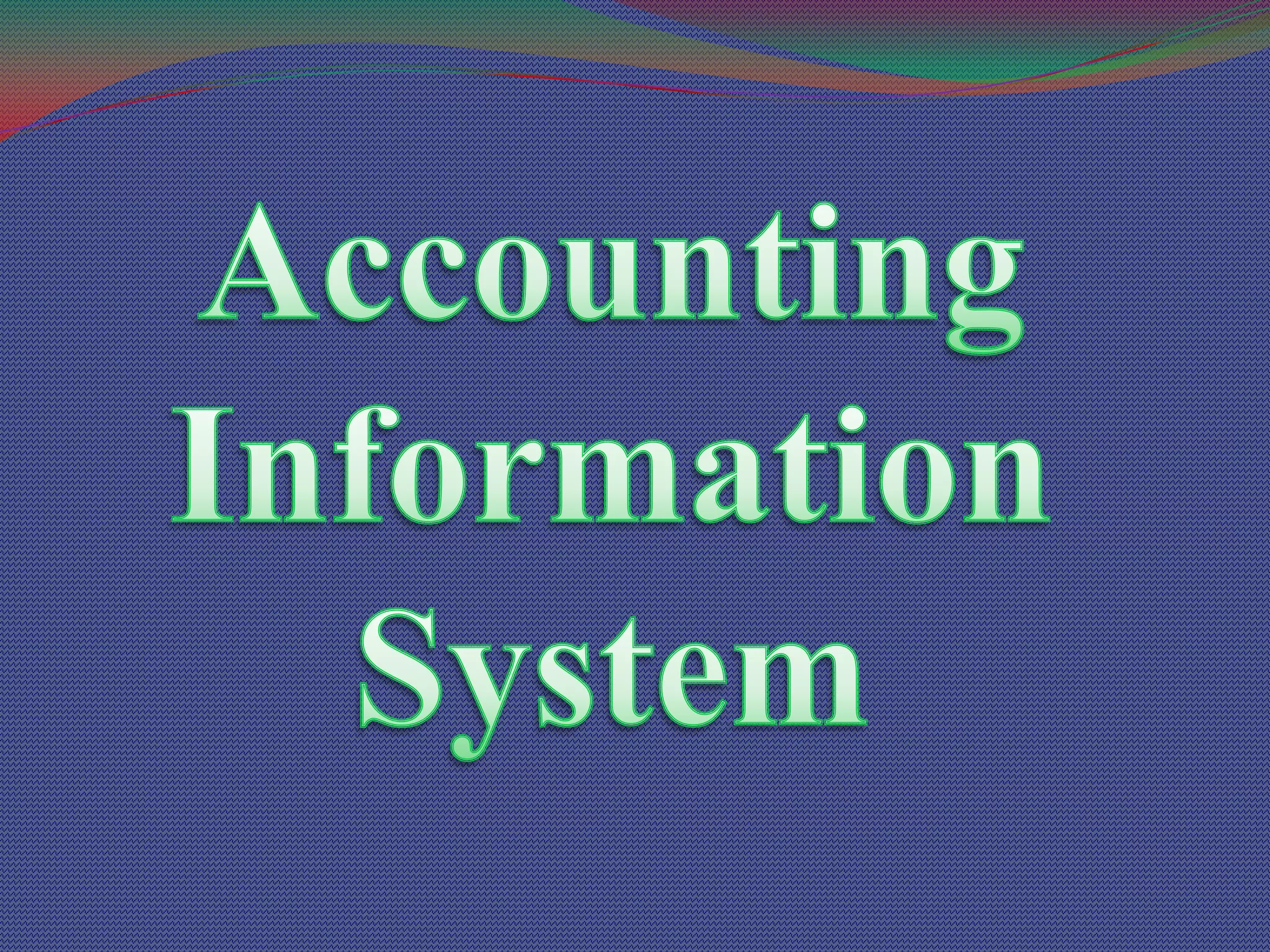 accounting information system | PPT