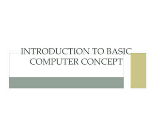 Basic concept | PPT
