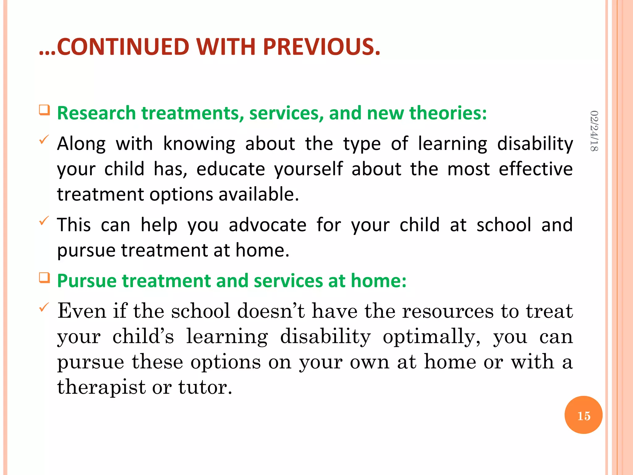 Basic Concept about Learning Disability | PPT