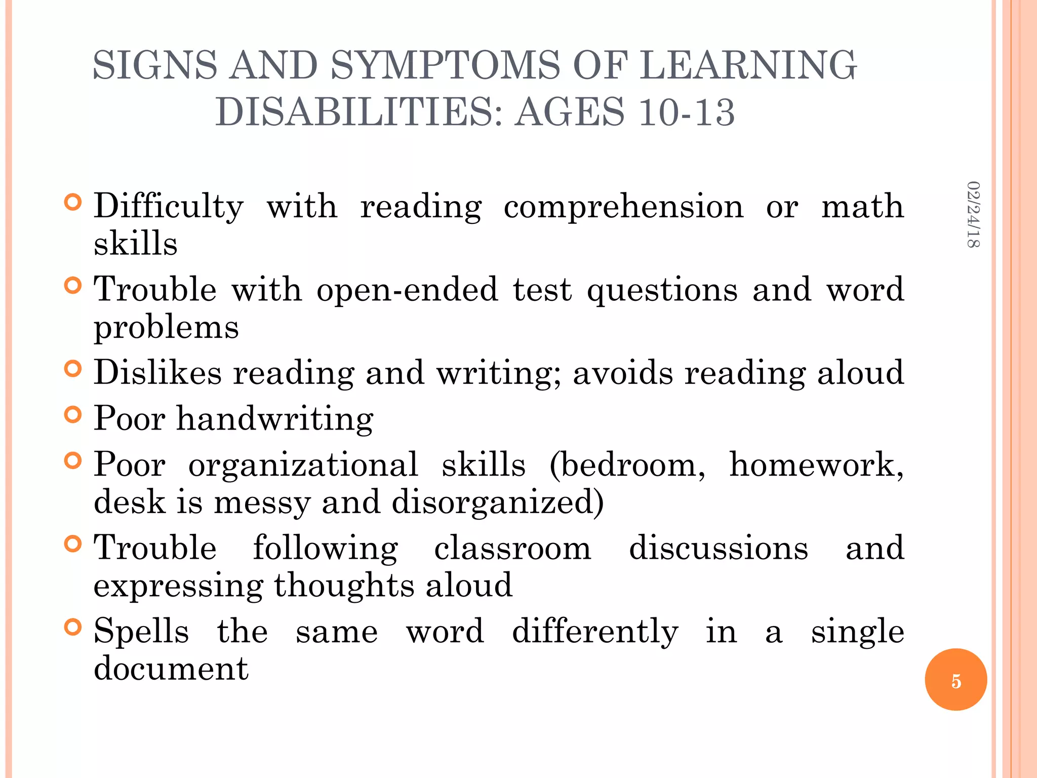 Basic Concept about Learning Disability | PPT