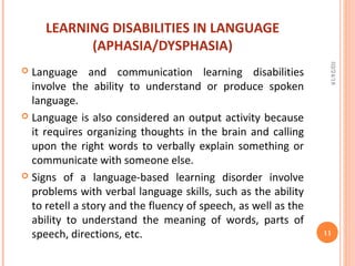 Basic Concept about Learning Disability | PPT