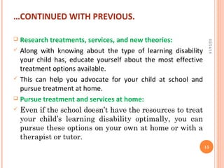 Basic Concept about Learning Disability | PPT