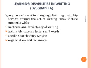 Basic Concept about Learning Disability | PPT