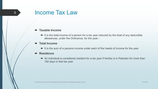 Basic concept and definition related to income tax | PPTX