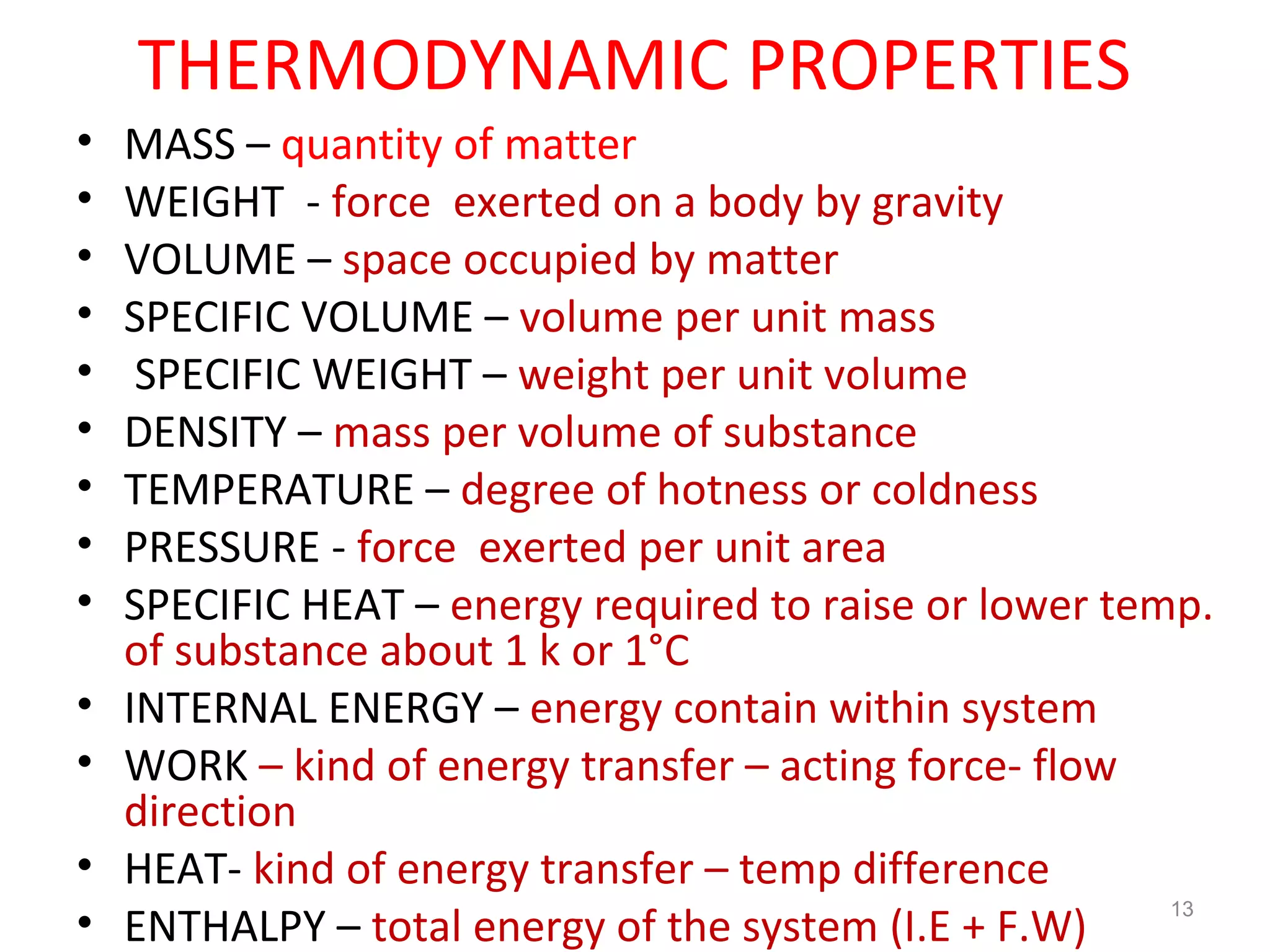 Basic concept and first law of thermodynamics | PPT