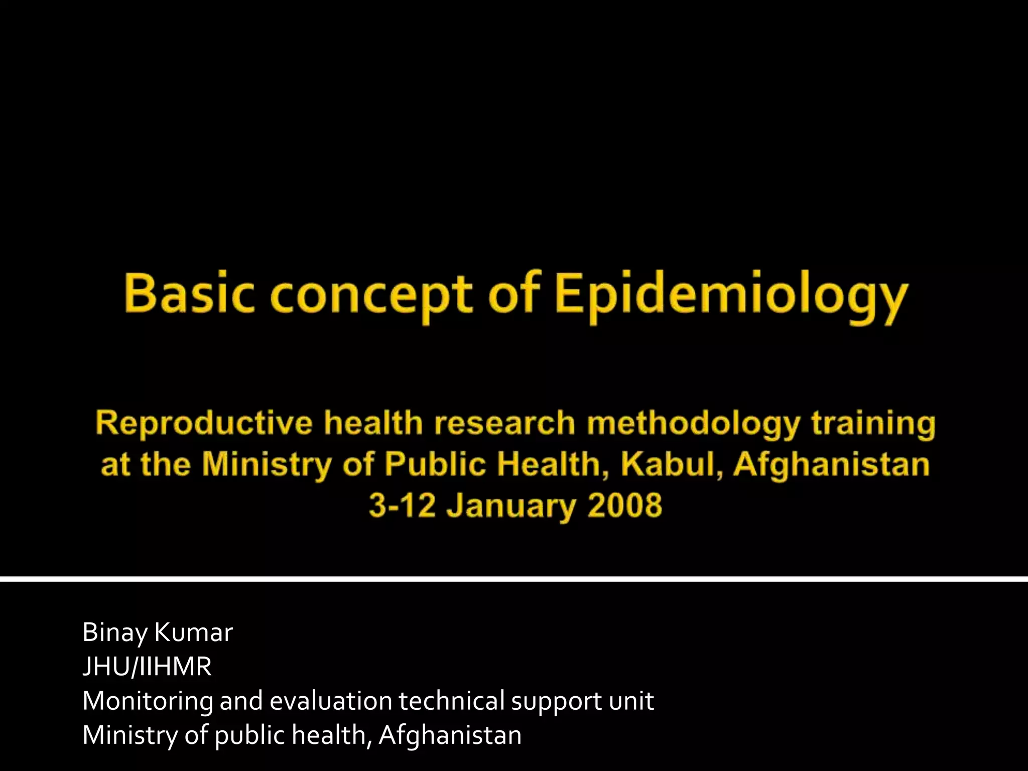 Basic concept epidemiology | PDF | Infectious Diseases | Diseases and ...