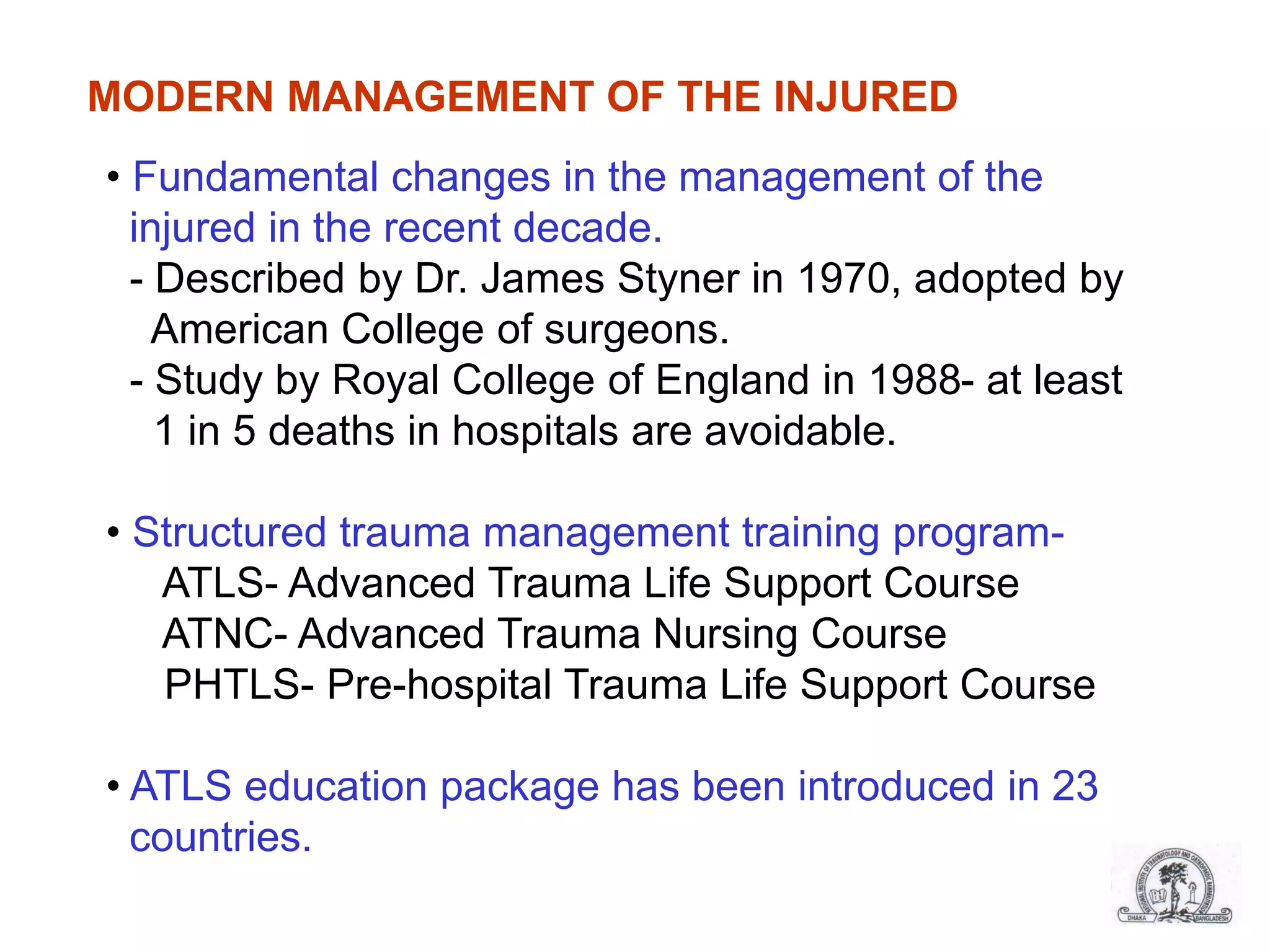 Basic concept & management of Traumatology.ppt