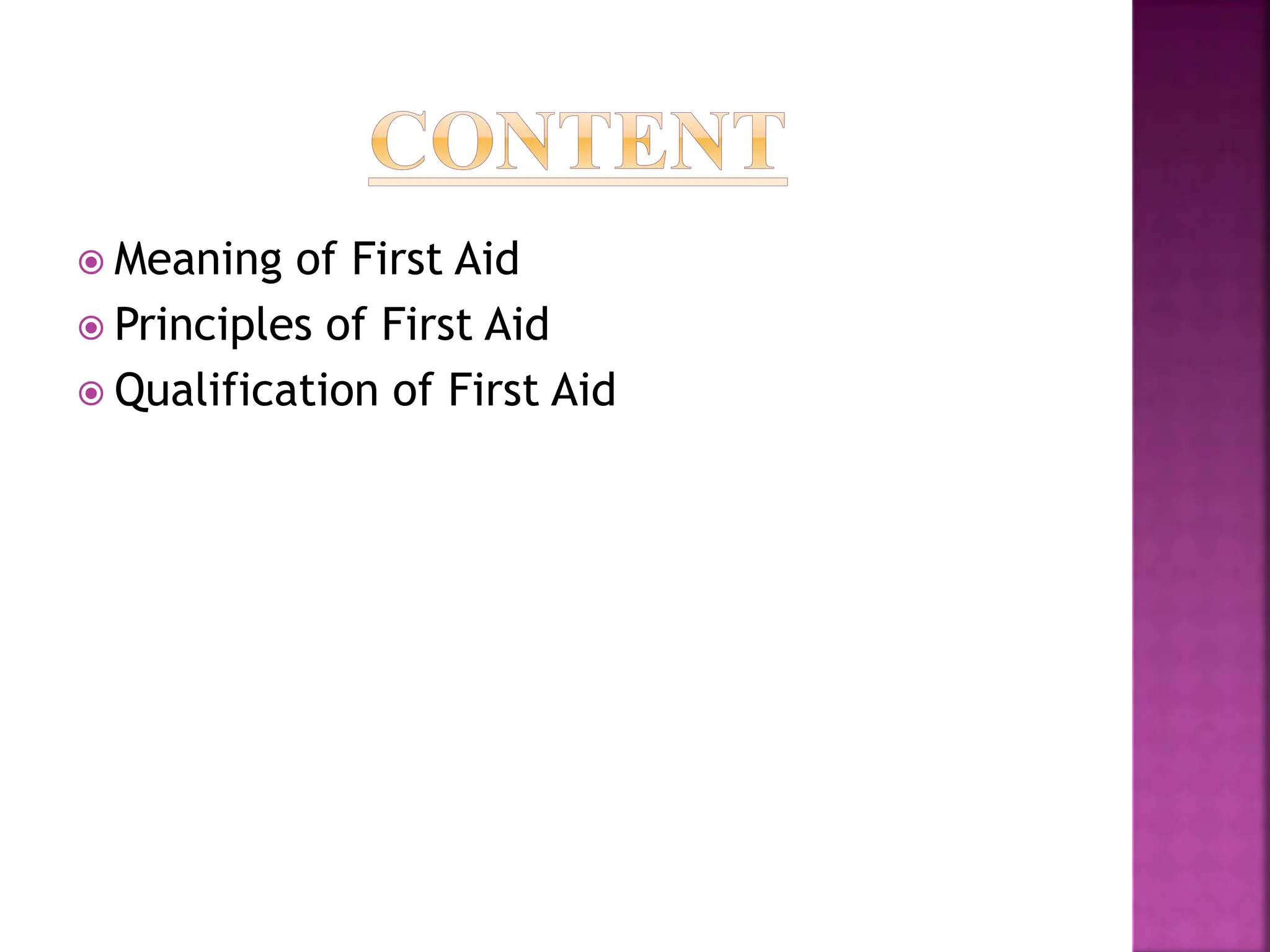 BASIC CONCEPT OF A FIRST AID AND ITS COMPONENTS.pptx