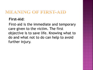 BASIC CONCEPT OF A FIRST AID AND ITS COMPONENTS.pptx