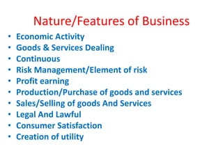 Basic concept of business | PPTX