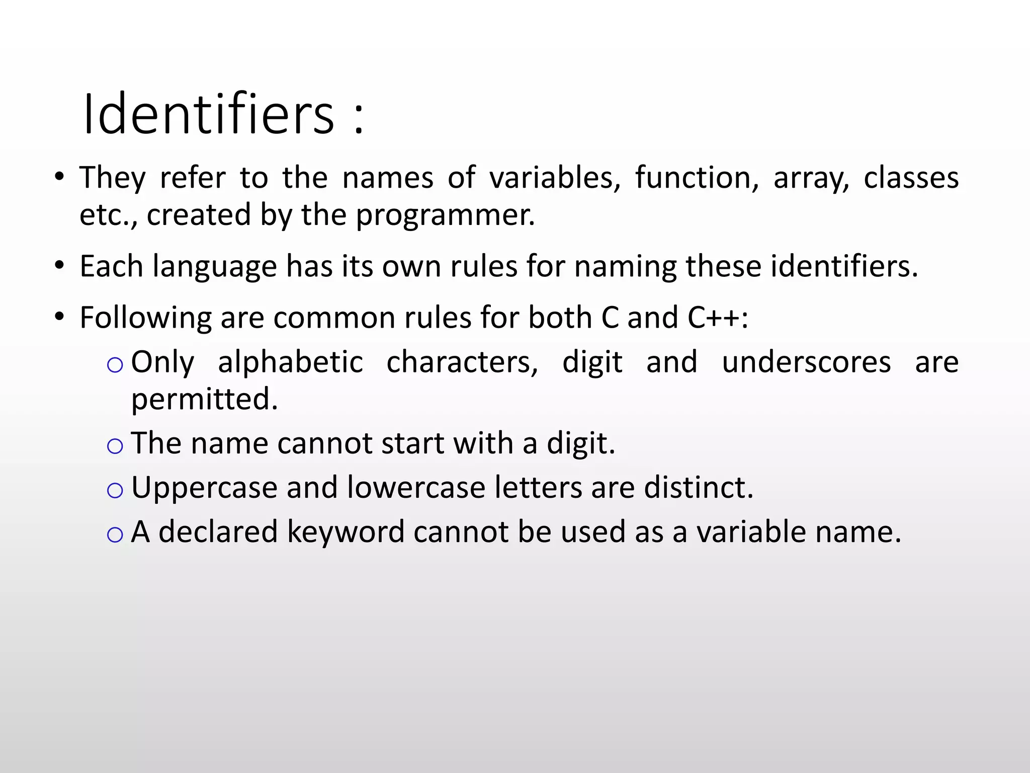 Basic concept of c++ | PPT