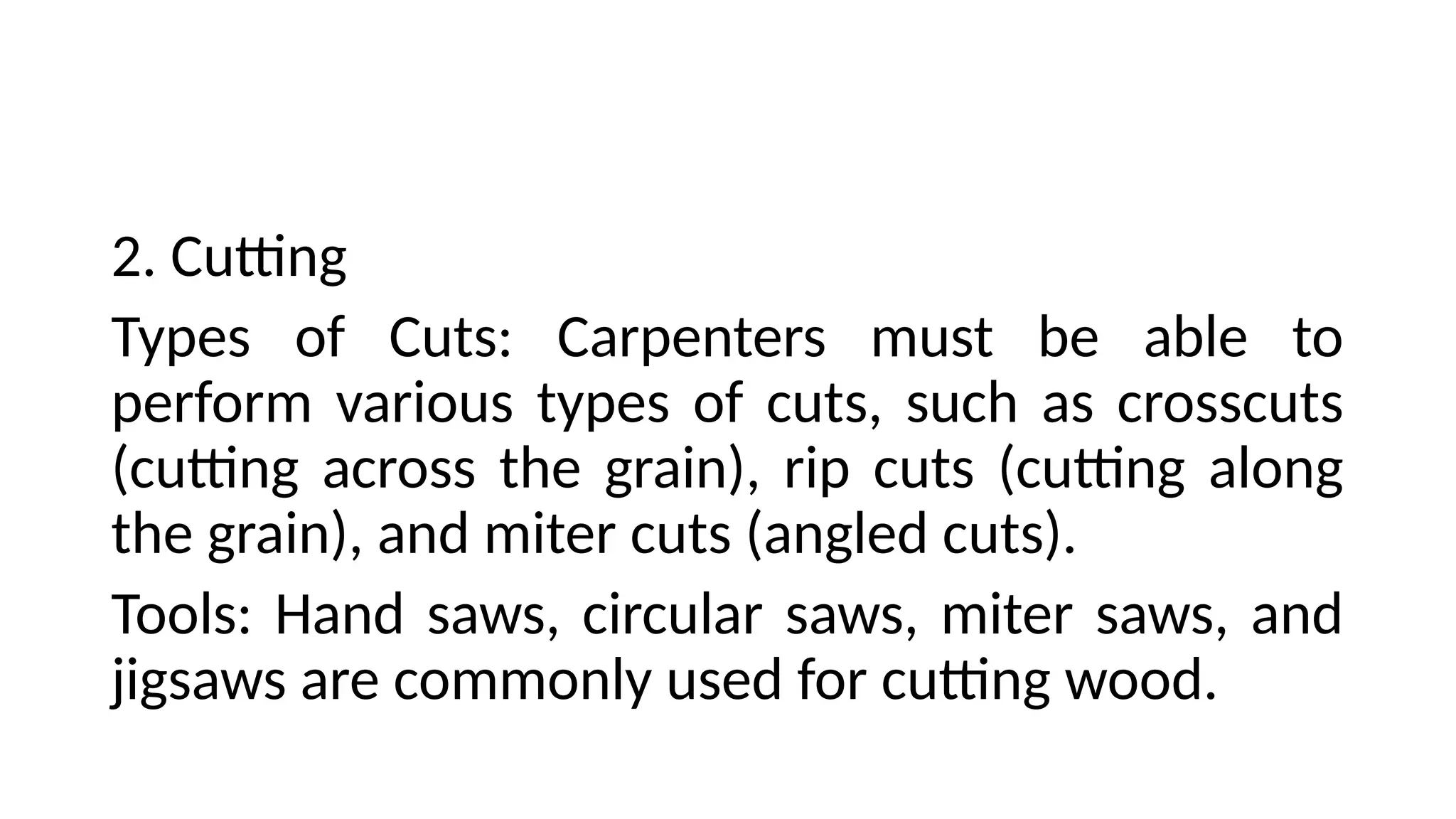 Basic Concept of Carpentry Grade 10 lesson 1 | PPTX