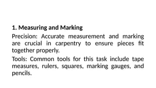 Basic Concept of Carpentry Grade 10 lesson 1 | PPTX