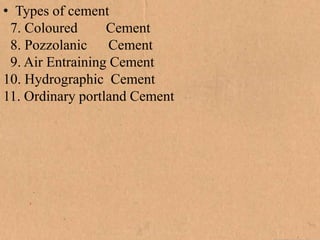Basic concept of cement and boguh's compound | PPTX