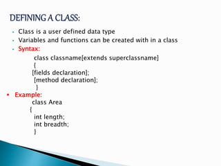 Basic concept of class, method , command line-argument | PPT
