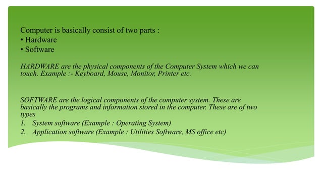 Basic Concept Of Computer Basic Concept Of Computer