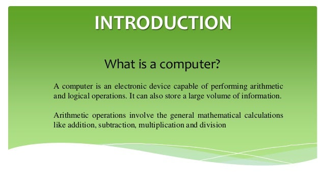 Basic Concept of Computer