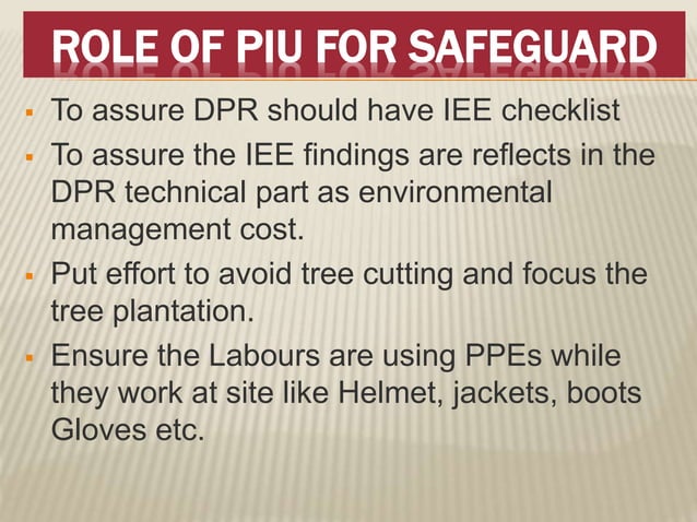 Basic concept of environment safeguard | PPTX | Civil Engineering ...