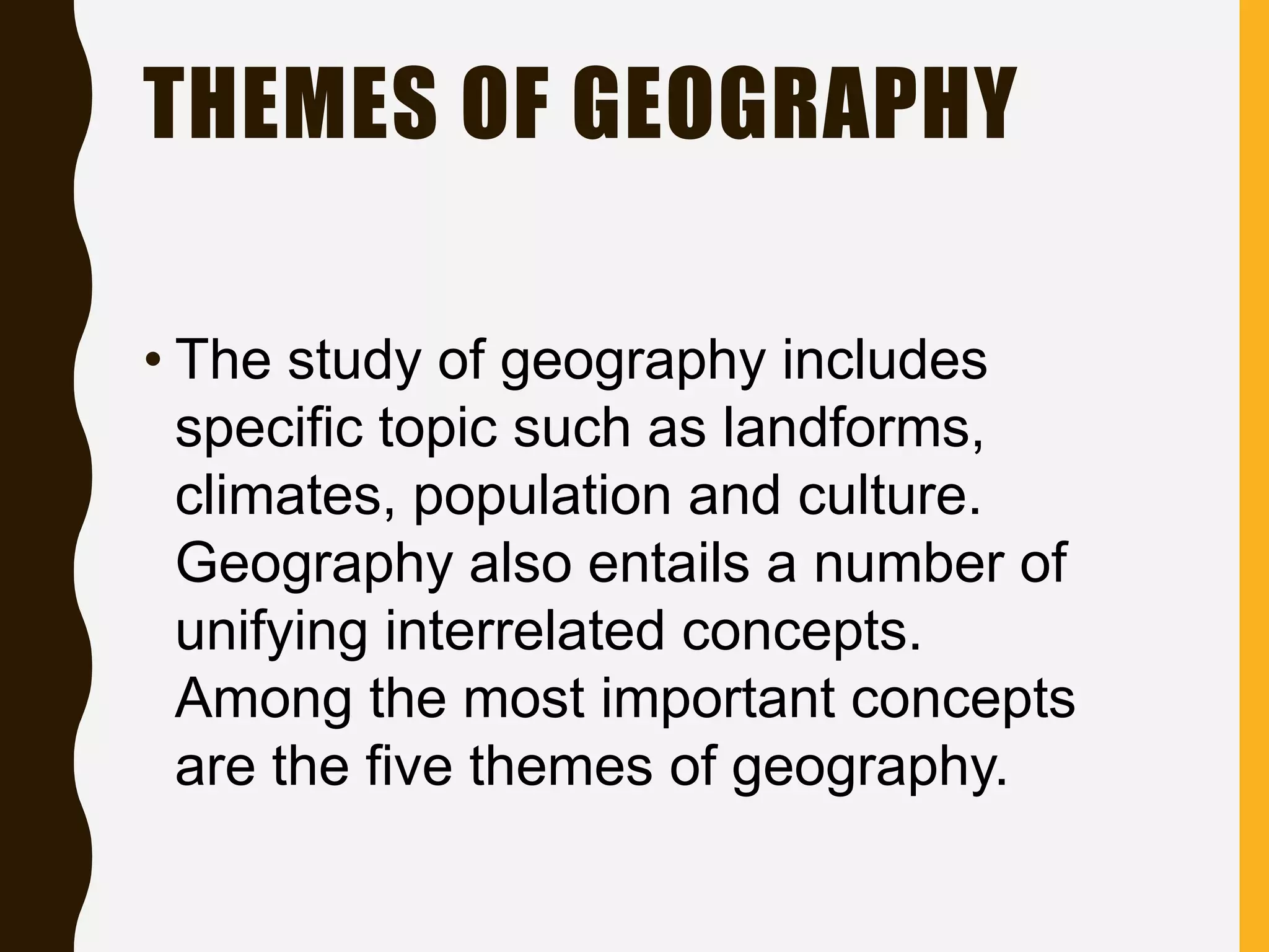 Basic Concept of Geography | PPTX