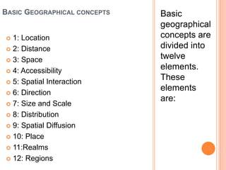Basic concept of geography | PPTX