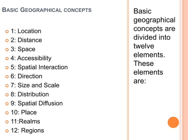 Basic concept of geography | PPTX | Geography | Science