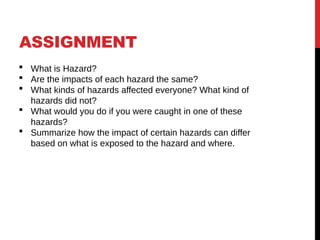 Grade 12 DRRR basic concept of hazard.. | PPT
