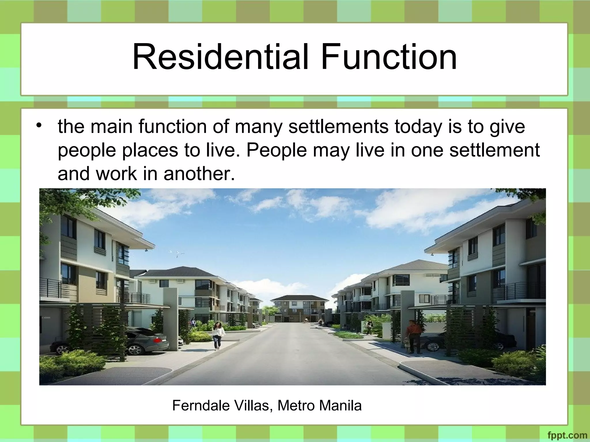 Basic Concept of Human Settlement by Martin Adlaon Arnaiz Jr. | PPT