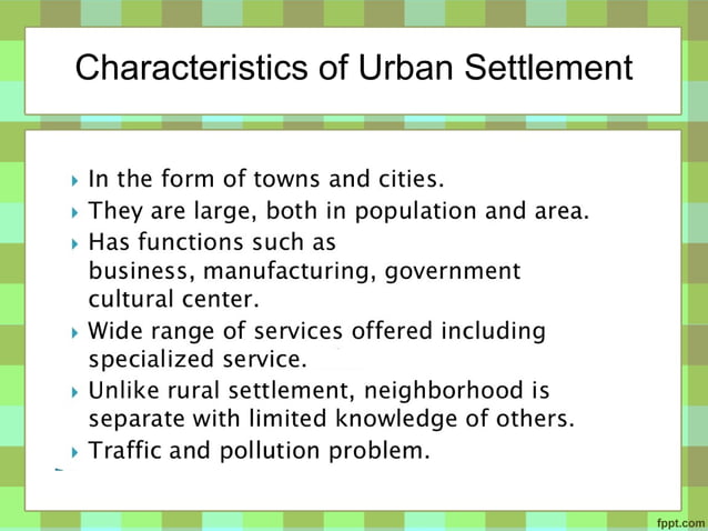 Basic Concept of Human Settlement by Martin Adlaon Arnaiz Jr. | PPT