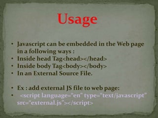 Basic concept of js | PPT