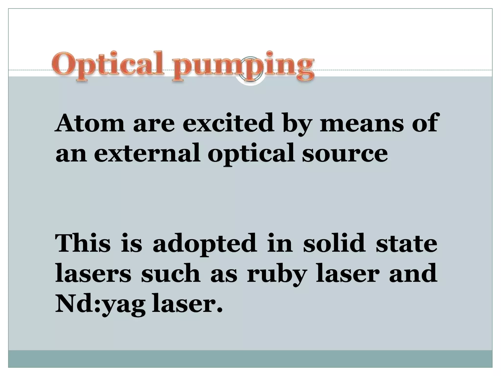 Basic concept of laser physics | PPTX