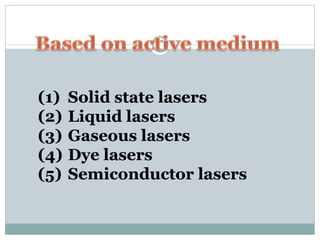 Basic concept of laser physics | PPTX