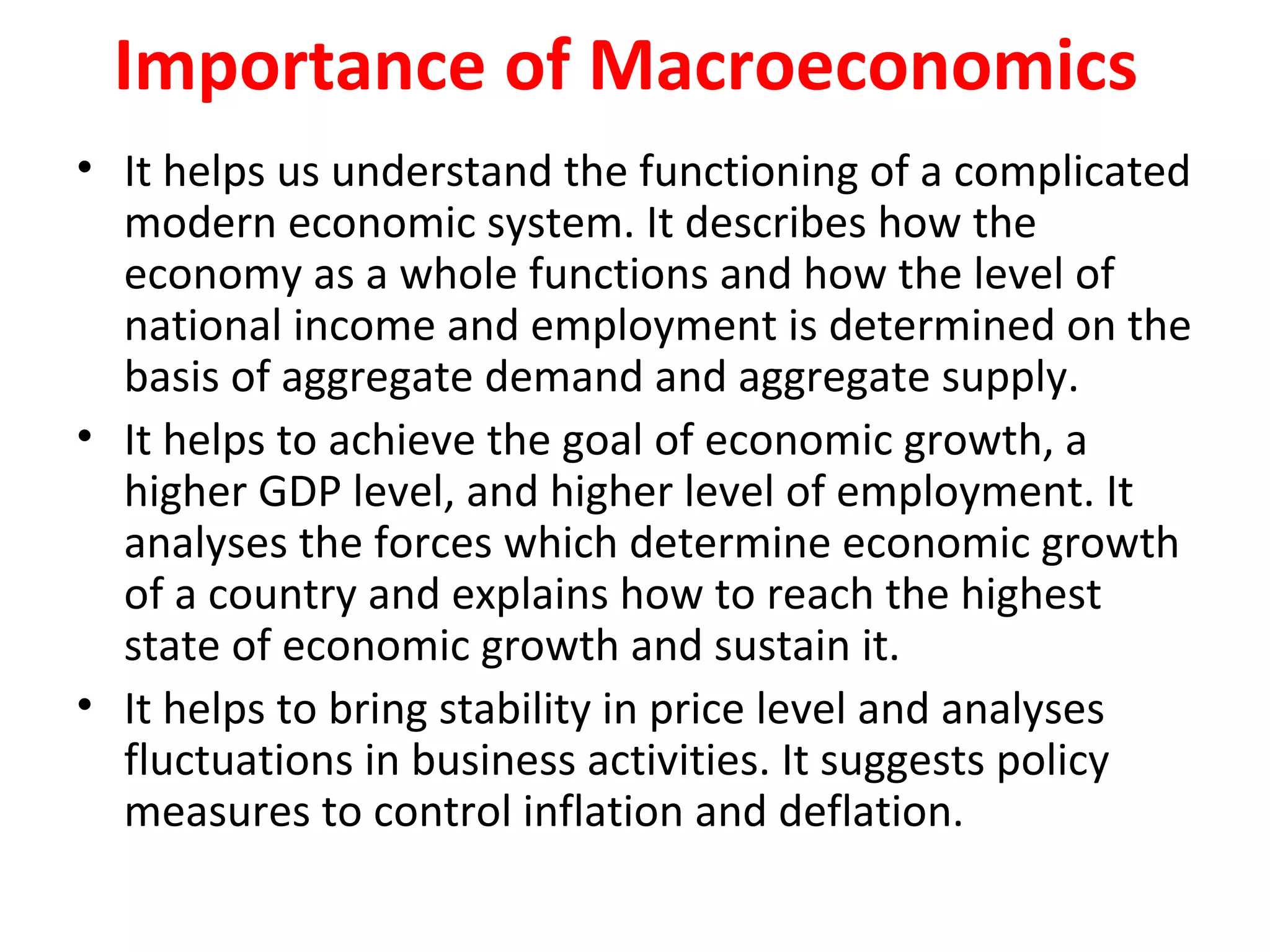 Basic Concept Of Macro Economics Ppt
