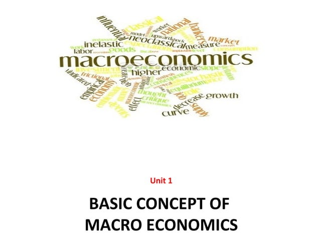 Basic concept of macro economics | PPT