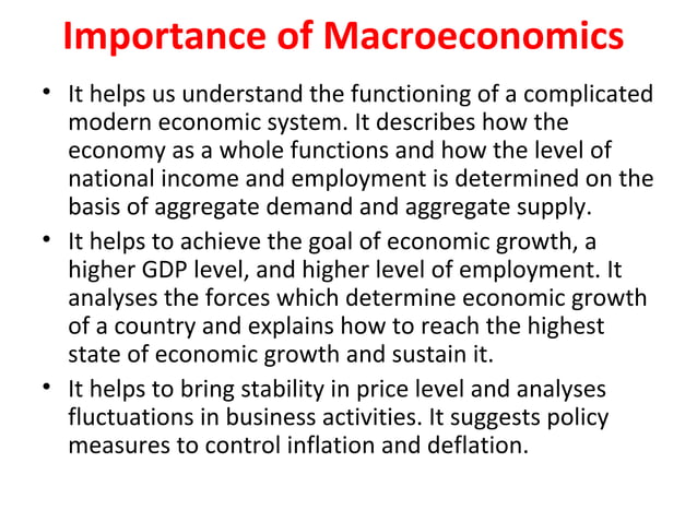 Basic concept of macro economics | PPT