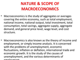 Basic concept of macro economics | PPT
