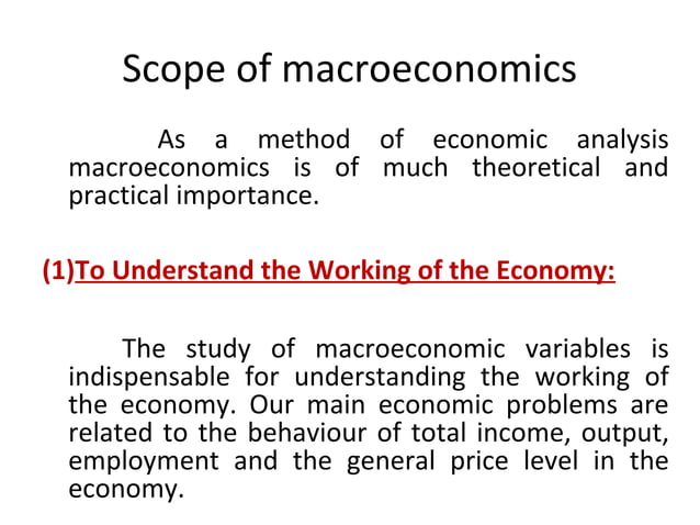 Basic concept of macro economics | PPT