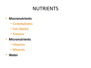 Basic concept of nutrition | PDF