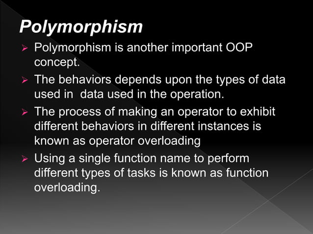 Basic concept of oops | PPT