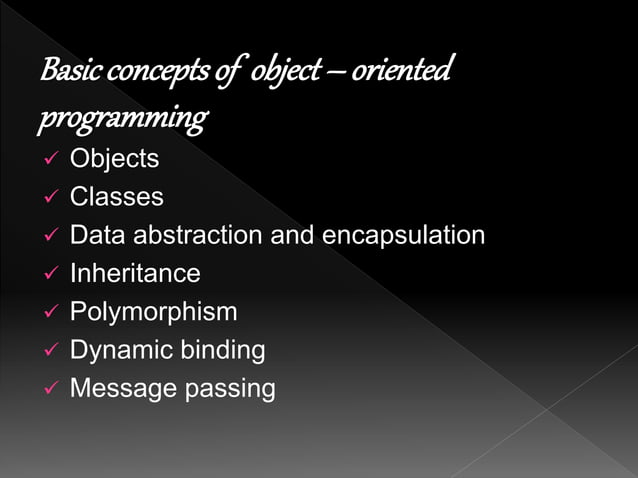 Basic concept of oops | PPT