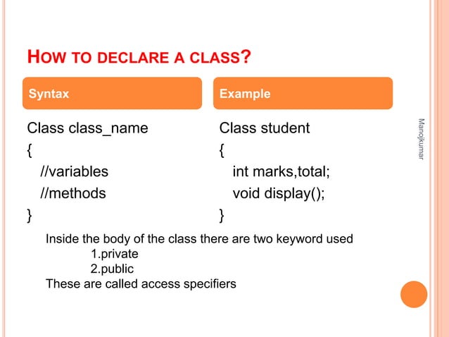 Basic concept of object oriented programming | PPT
