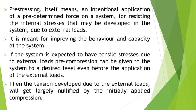 Basic concept of pre-stressing | PPTX | Civil Engineering Industry | Industries